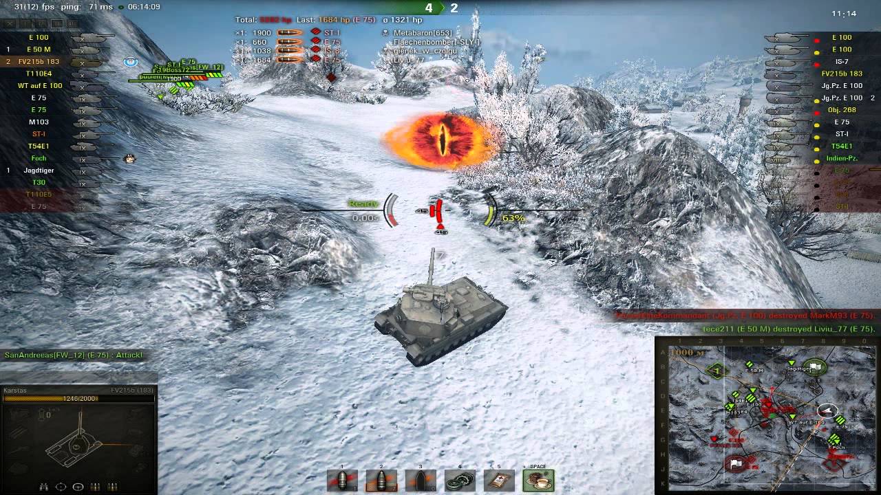 WOT Replays-FV183 (15k dmg) - YouTube