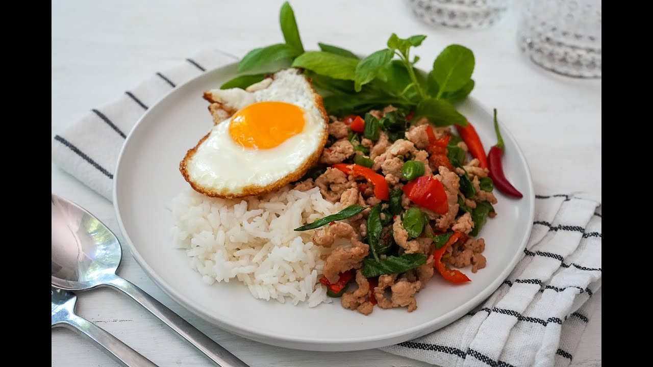 Pad Kra Pao | Holy Basil Stir Fry with Chicken - YouTube