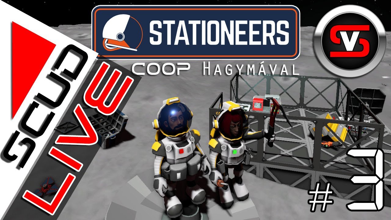 ScudLIVE | Stationeers #3 | Automata napenergia farm! [ co-op Hagymával ...