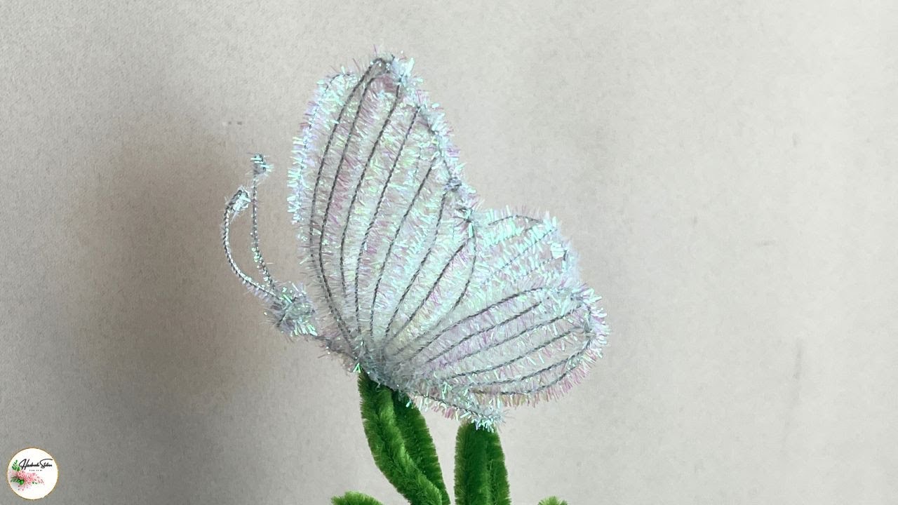 🦋Fuzzy Wire Animal🦋How to make a beautiful Butterfly using Fuzzy Wire ...