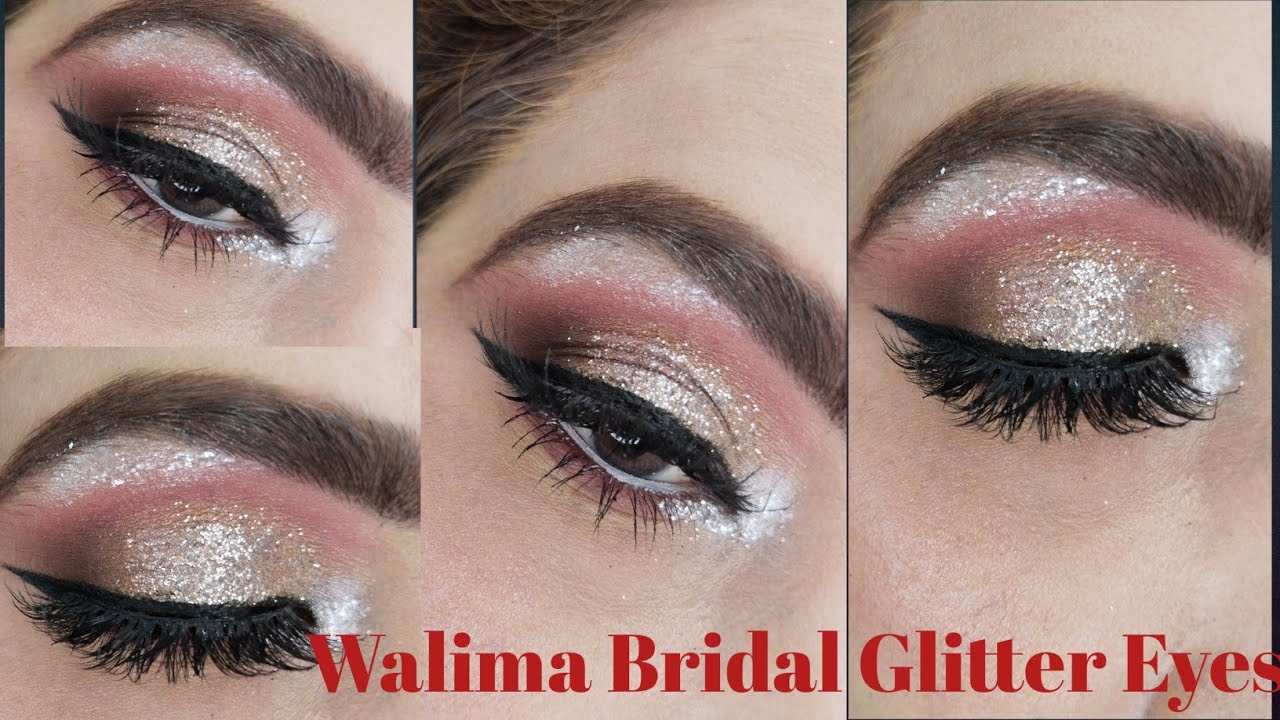 Basic Bridal Makeup Glitter Bridal Eyes Makeup Soft Bridal Eyes