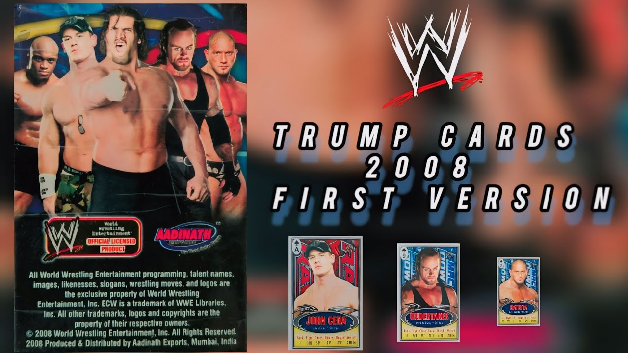 WWE Trump Cards 2008 Pack AE - YouTube