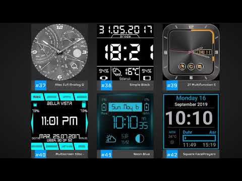 Top 50 Square Watch Faces For WearOS Compatible Smartwatches - YouTube