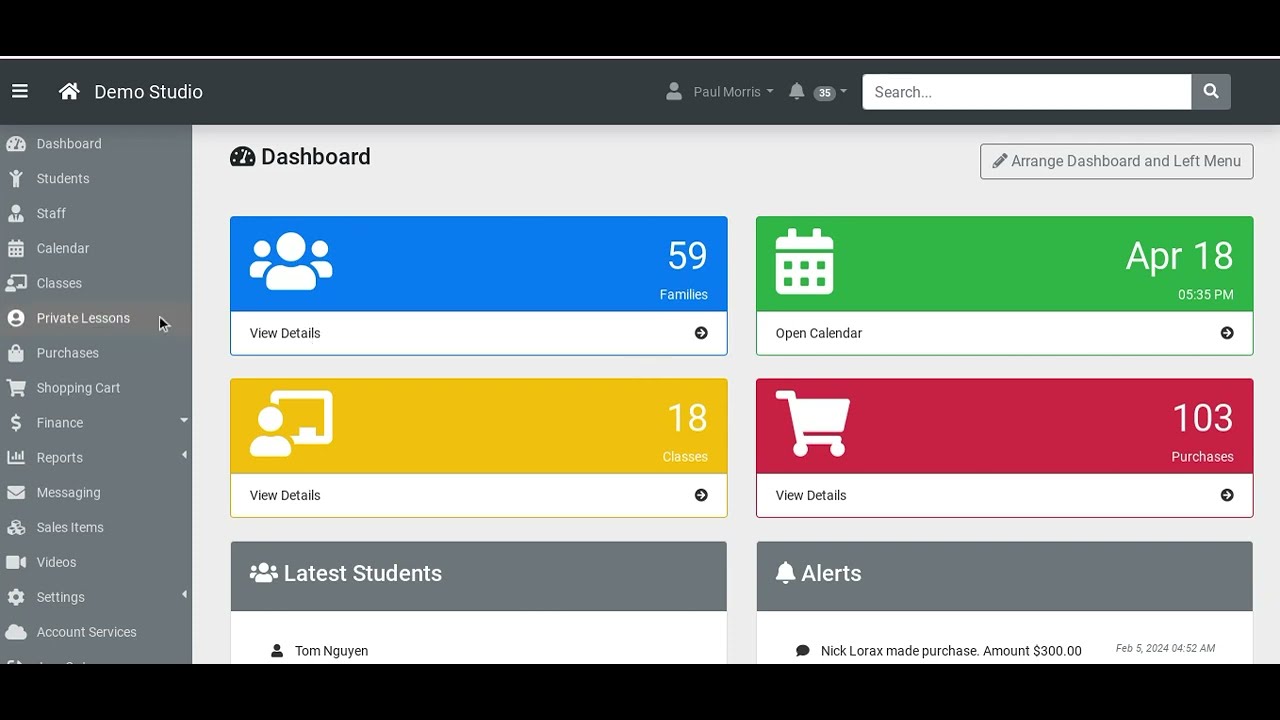 Downloading and exporting student information in Dance Studio Manager - YouTube