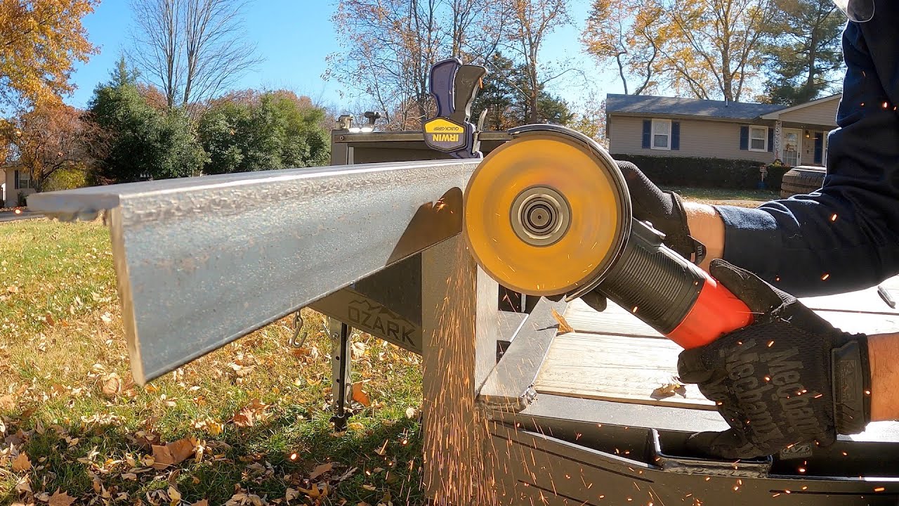 Building a replacement trailer ramp - YouTube
