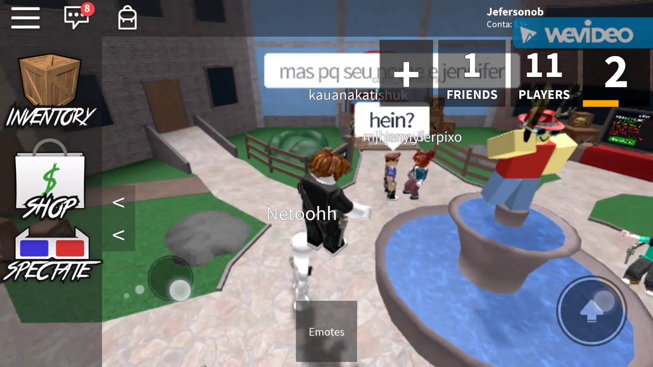 Jogando Roblox Matheus e Job - YouTube