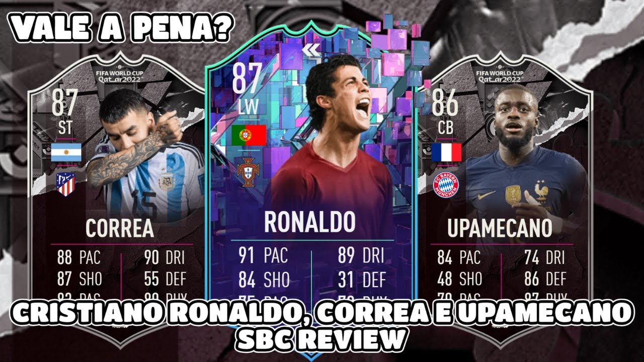 CRISTIANO RONALDO FLASHBACK, CORREA E UPAMECANO SHOWDOWN SBC REVIEW ...