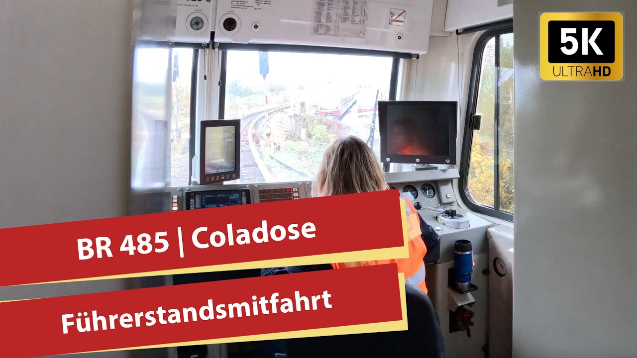 (5K) S-Bahn Berlin: BR 485 Führerstandsmitfahrt in Schöneweide - YouTube