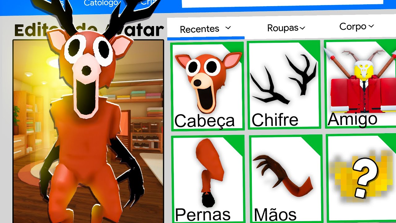 CRIEI UM PERFIL PARA o CERVO DOS 99 DIAS NA FLORESTA no ROBLOX! - YouTube