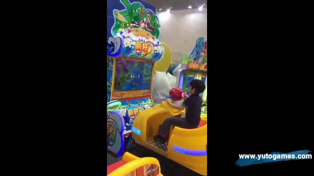 Crazy Rowboat Arcade Game Machine - YouTube
