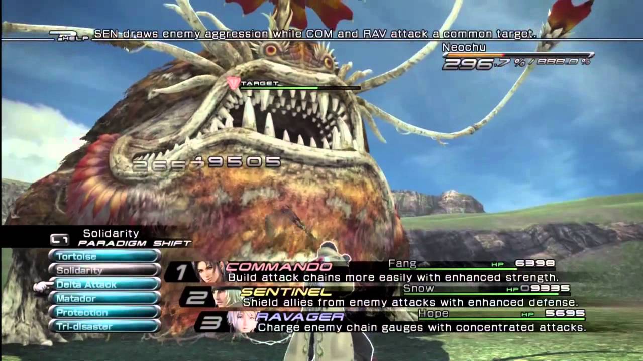 Final Fantasy XIII - Mission 55: Neochu (8000 HP, no Death/summon/R:IC ...