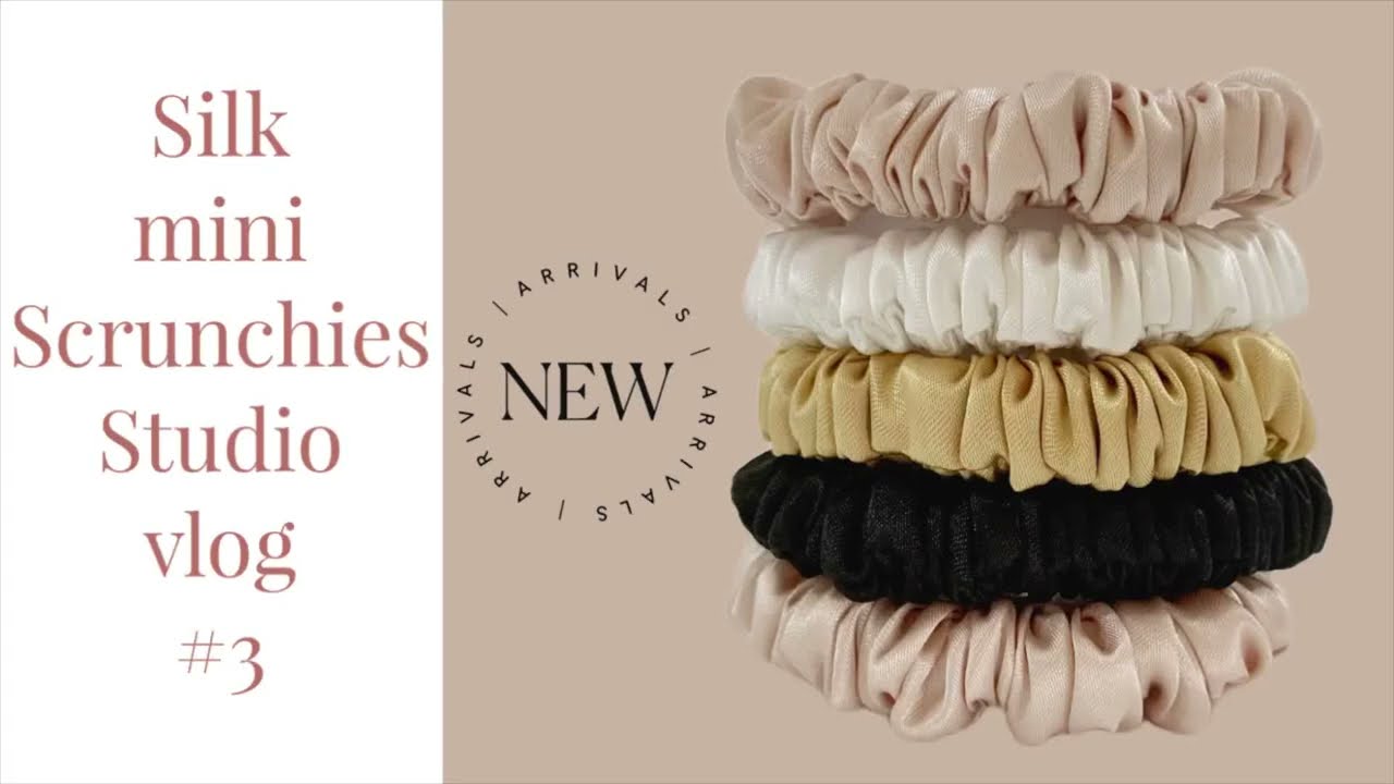 Silk Satin Scrunchies | Small business vlog #3 | mini scrunchies diy ...