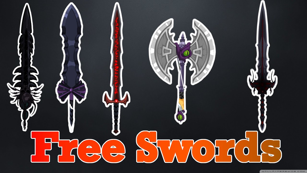 AQW - Top 5 Swords Free Player 2021 - YouTube
