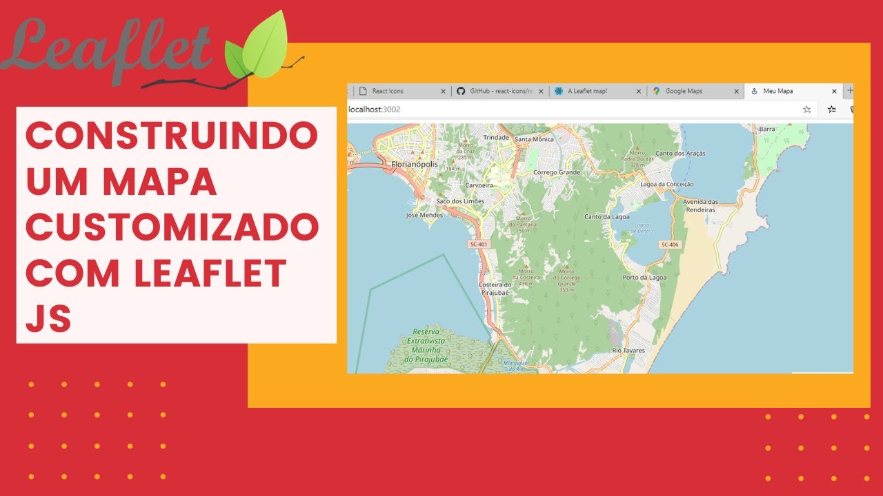 Construindo um APP WEB - mapa customizado com leaflet js! - YouTube