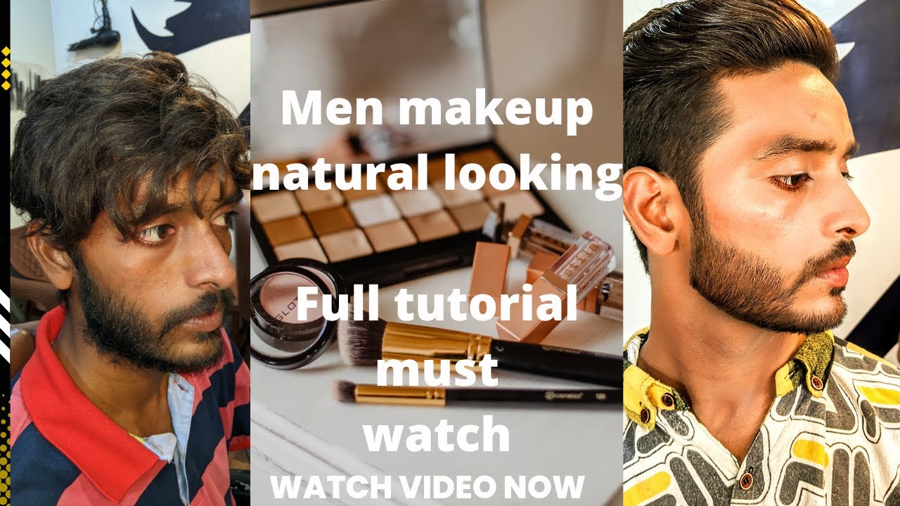 Makeup natural looking hansome tutorial men makeup - YouTube