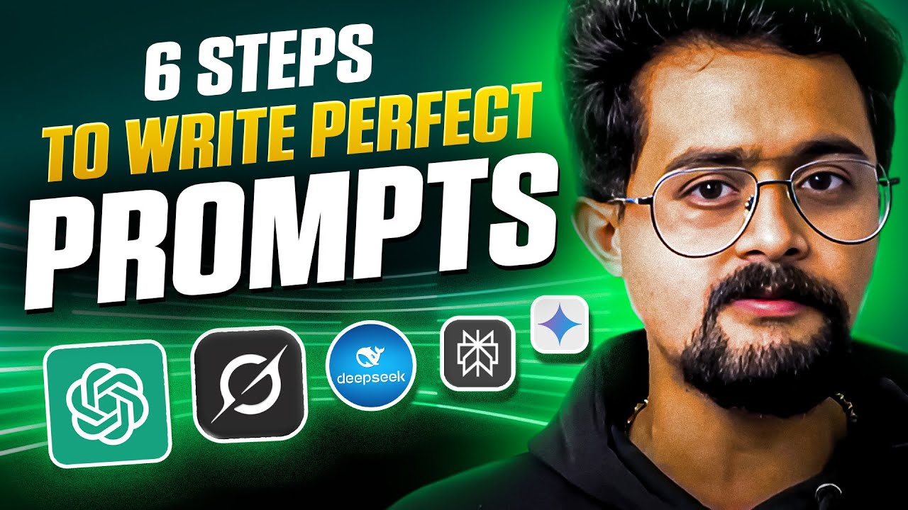 6 STEPS To Write PERFECT Prompts (Prompt Engineering MASTERCLASS) - YouTube