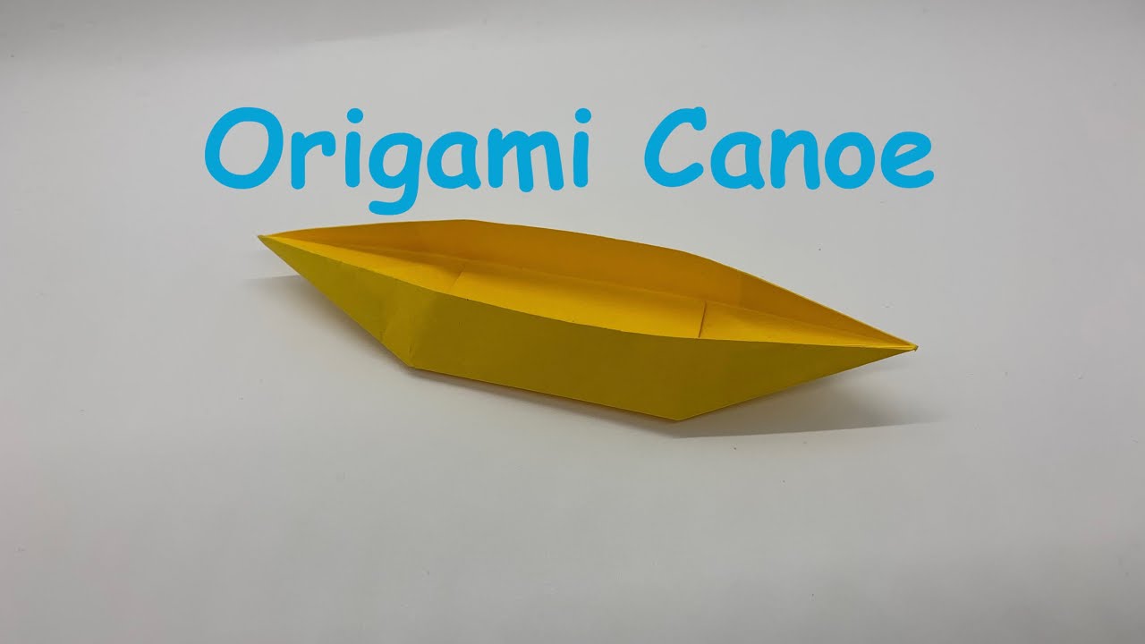 Origami Canoe - YouTube