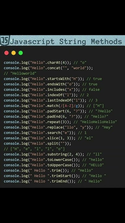 JavaScript String methods || #coding_vines #biscode - YouTube
