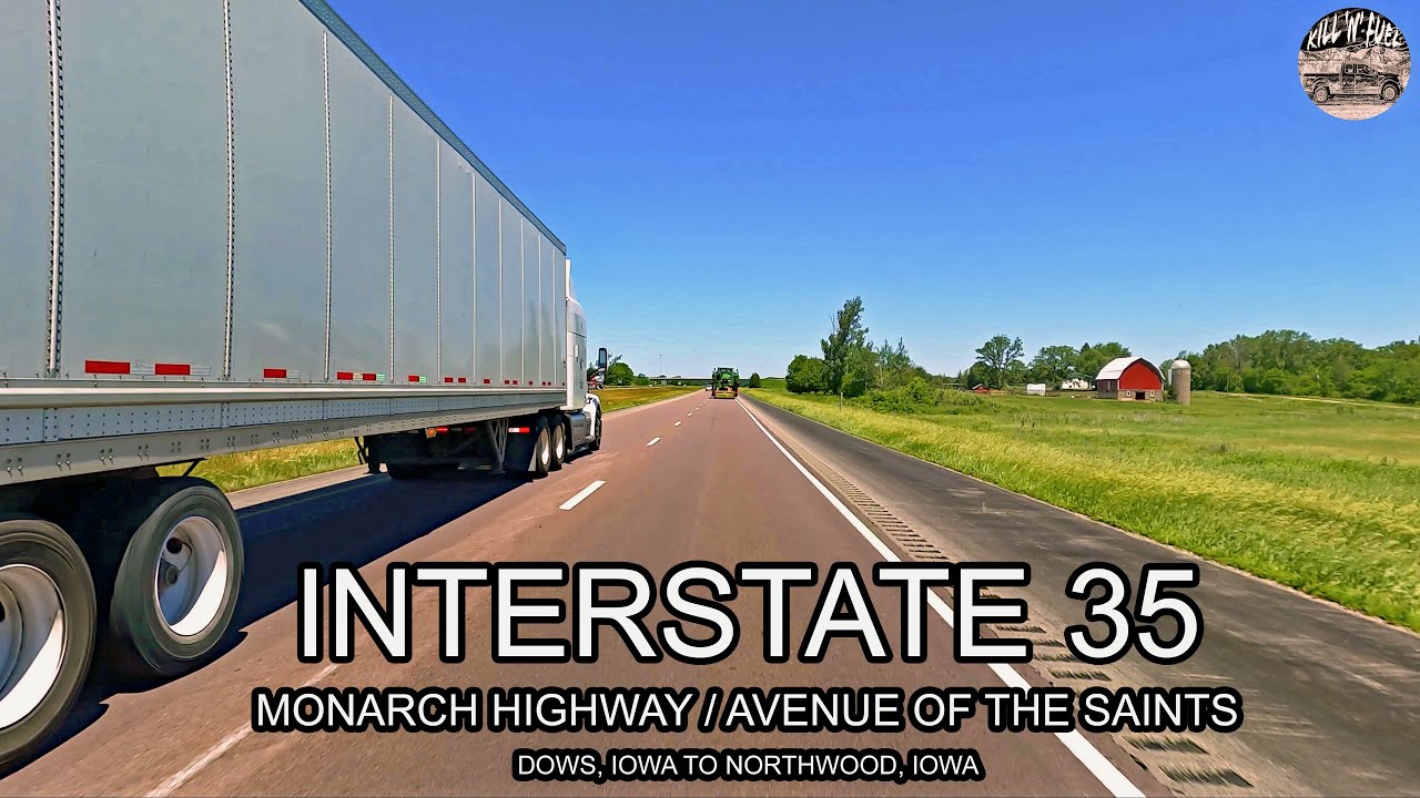 4K Interstate 35 a.k.a. Monarch Highway or Avenue Of The Saints from ...