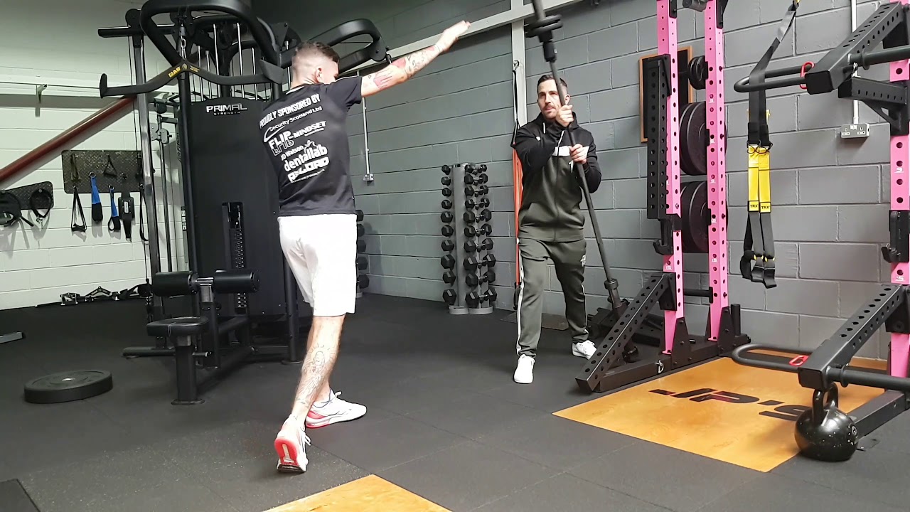 Landmine throw - YouTube