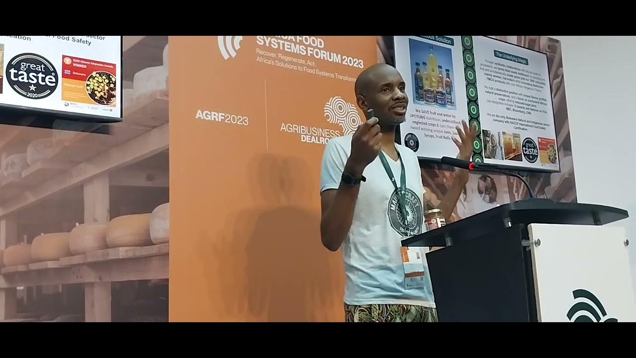 Pitching for Funding at the AGRF Summit. Using Marula fruit to make Jam ...