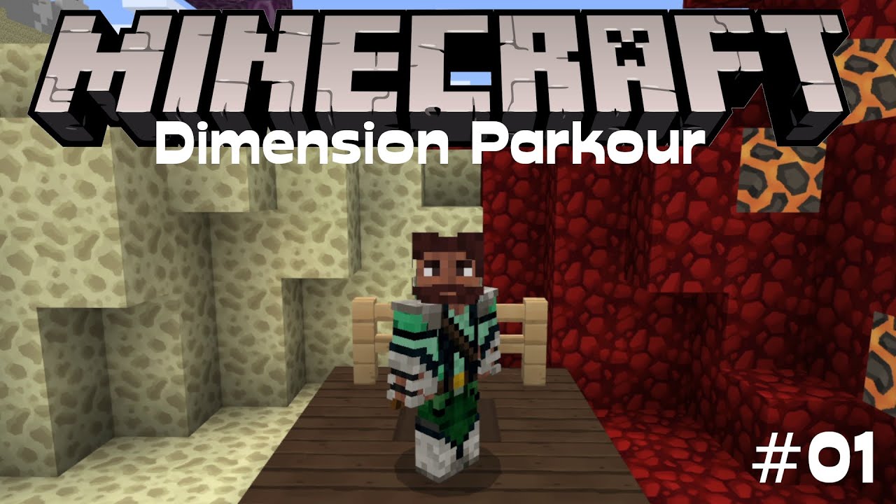 Minecraft Dimension Parkour #01 🏃‍♂️ Wie weit schaff ich diesen Parkour # lets play # deutsch ...