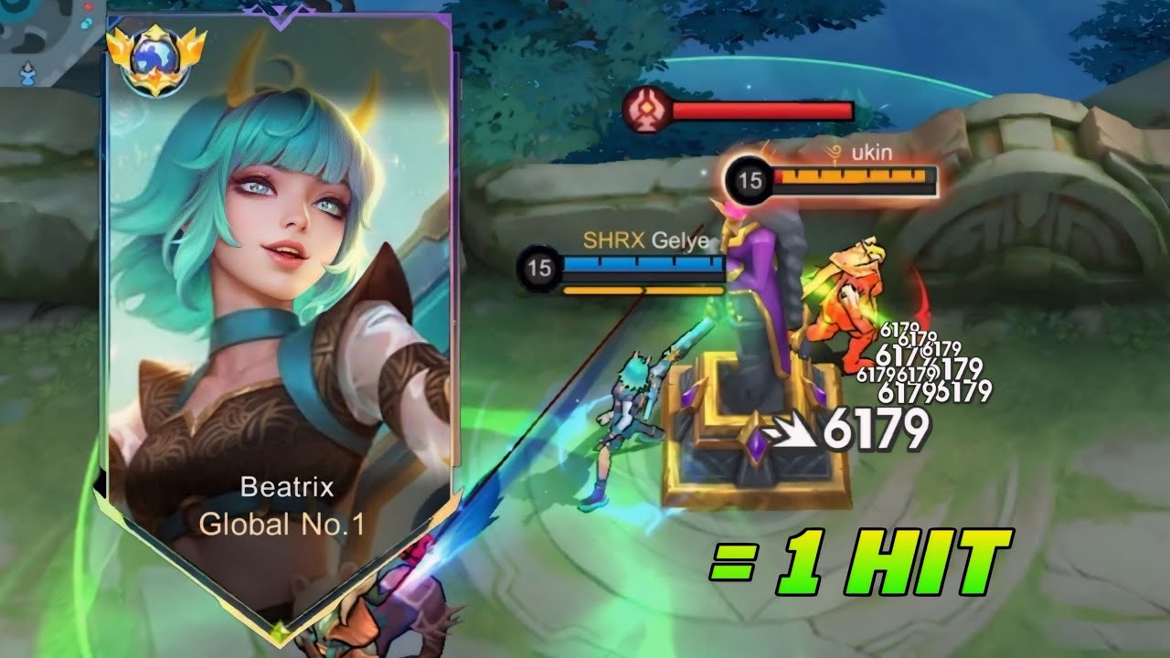 BEATRIX TOP 1 GLOBAL NEW BROKEN BUILD FOR SOLO RANK GAME!! TOTALLY ONE ...