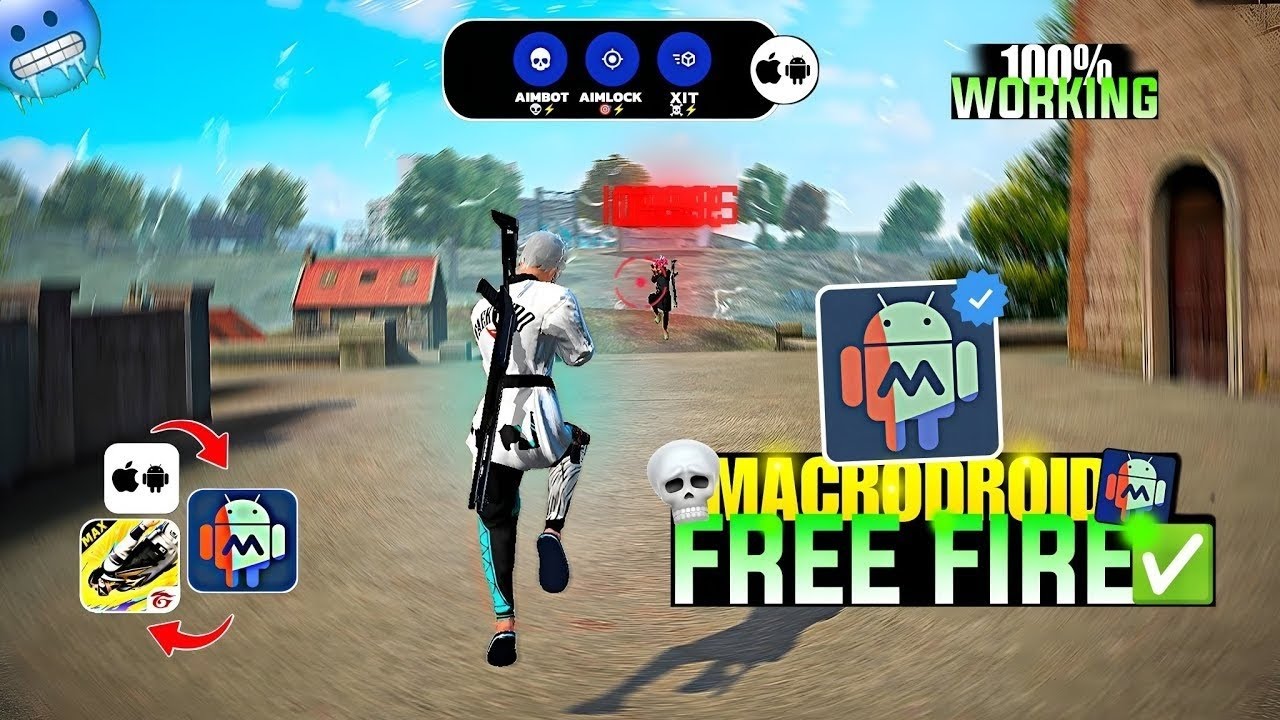 Android new macro free fire 💀⭕ macrodroid new headshot script...💯📱 ...