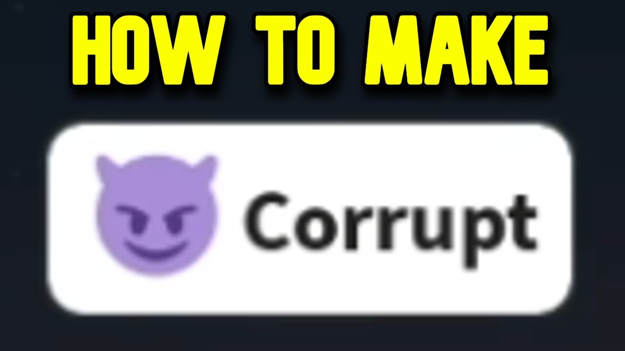 How to Make a Corrupt in Aura Craft (Roblox) - YouTube