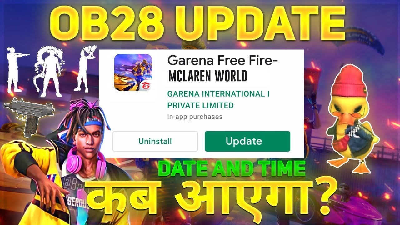 Free fire ob28 update kab aayga ? | free fire ob28 update date and time ...