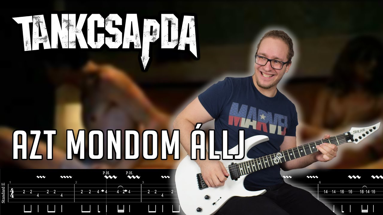 TANKCSAPDA - Azt mondom állj (Guitar cover + tab) - YouTube