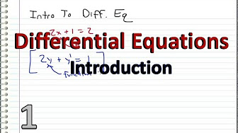 Differential Equations - YouTube