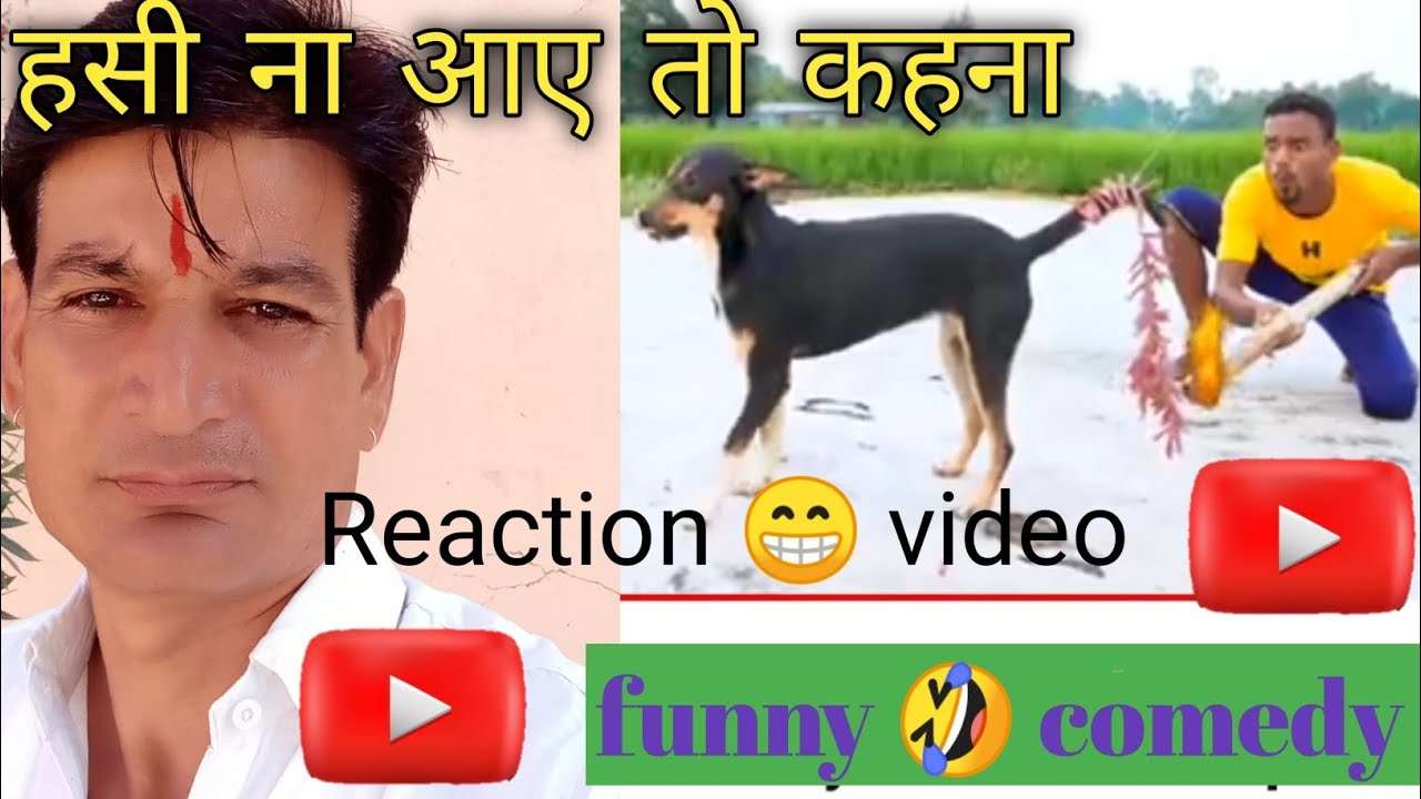 Funny comedy reaction video फनी कॉमेडी वीडियो - YouTube