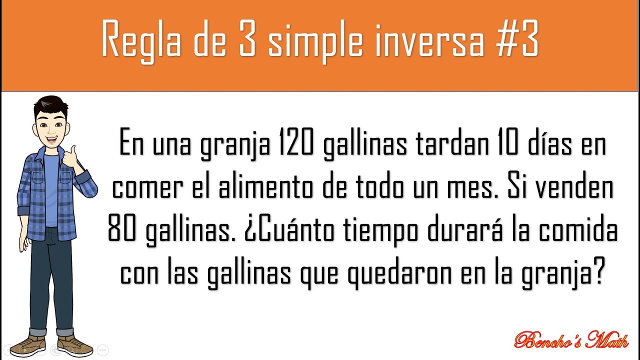 Regla de tres simple inversa #3 - YouTube