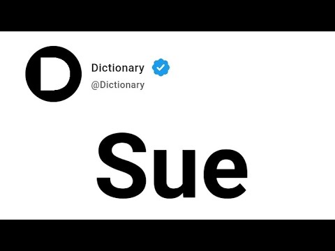 Sue Meaning In English - YouTube