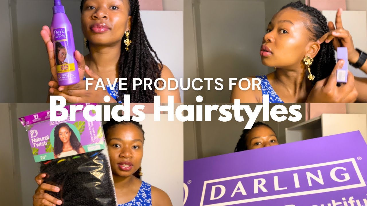 Fave Products for Braids + Hairstyle Review 💕 - YouTube