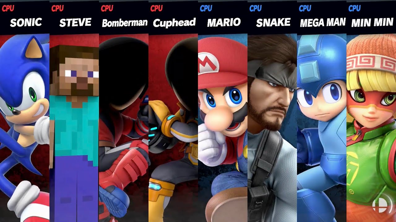 Super Smash Bros. Ultimate - Team Sonic vs Team Mario - YouTube