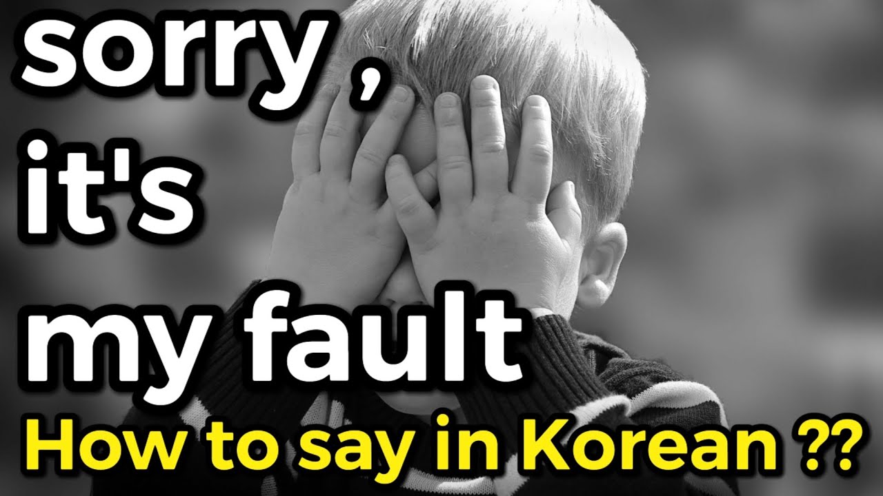 Simple Korean Sorry It s My Fault How To Say In Korean YouTube simple-korean-sorry-it-s-my-fault-how-to-say-in-korean-youtube