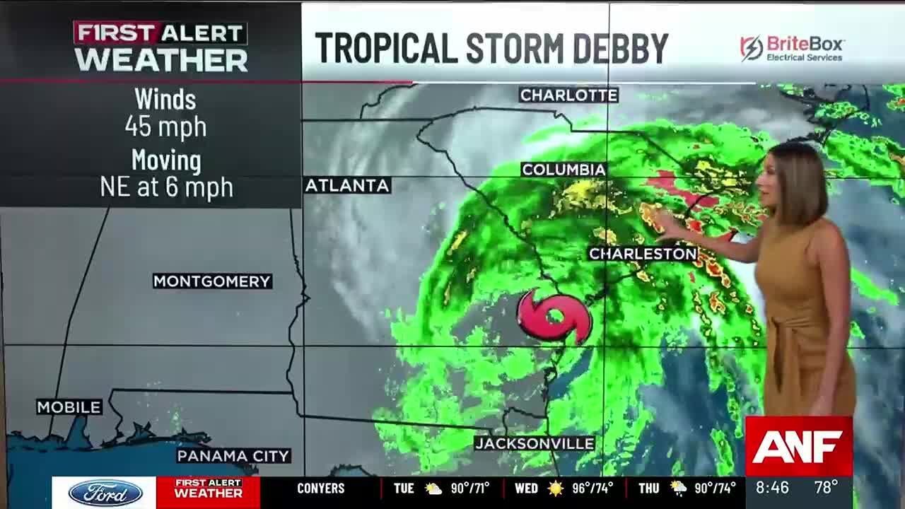 First Alert Forecast: Dry Across North Georgia Today as Tropical Storm ...
