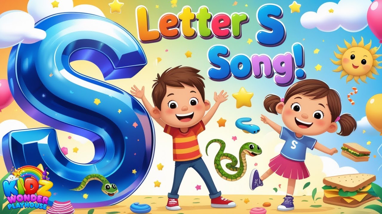 Letter S Song | Learn S Words for Kids | Alphabet Fun with Music - YouTube