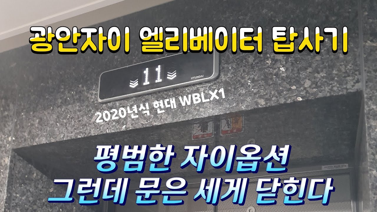 (2020 WBLX)부산광역시 수영구 광안동 광안자이 현대엘리베이터 탑사기 - YouTube