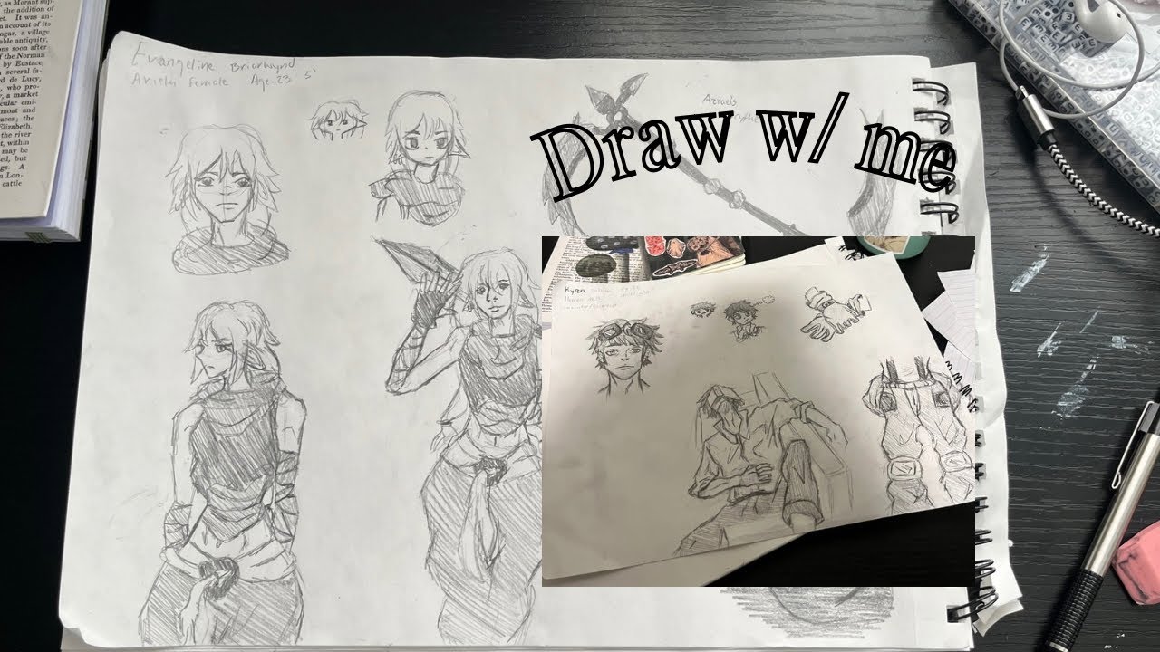 Draw with me: Character Concept Sheets - YouTube