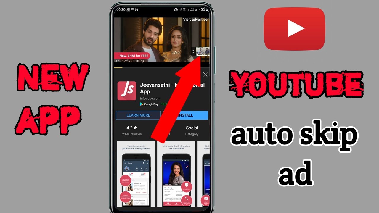 Auto ad skip in youtube video// youtube ad Block kaise kare - YouTube