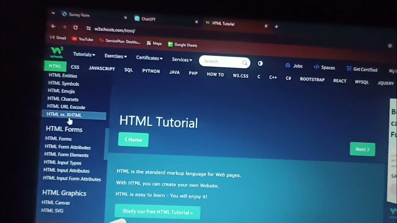 Day2 Html Html Webdevelopment Surveyform Youtube