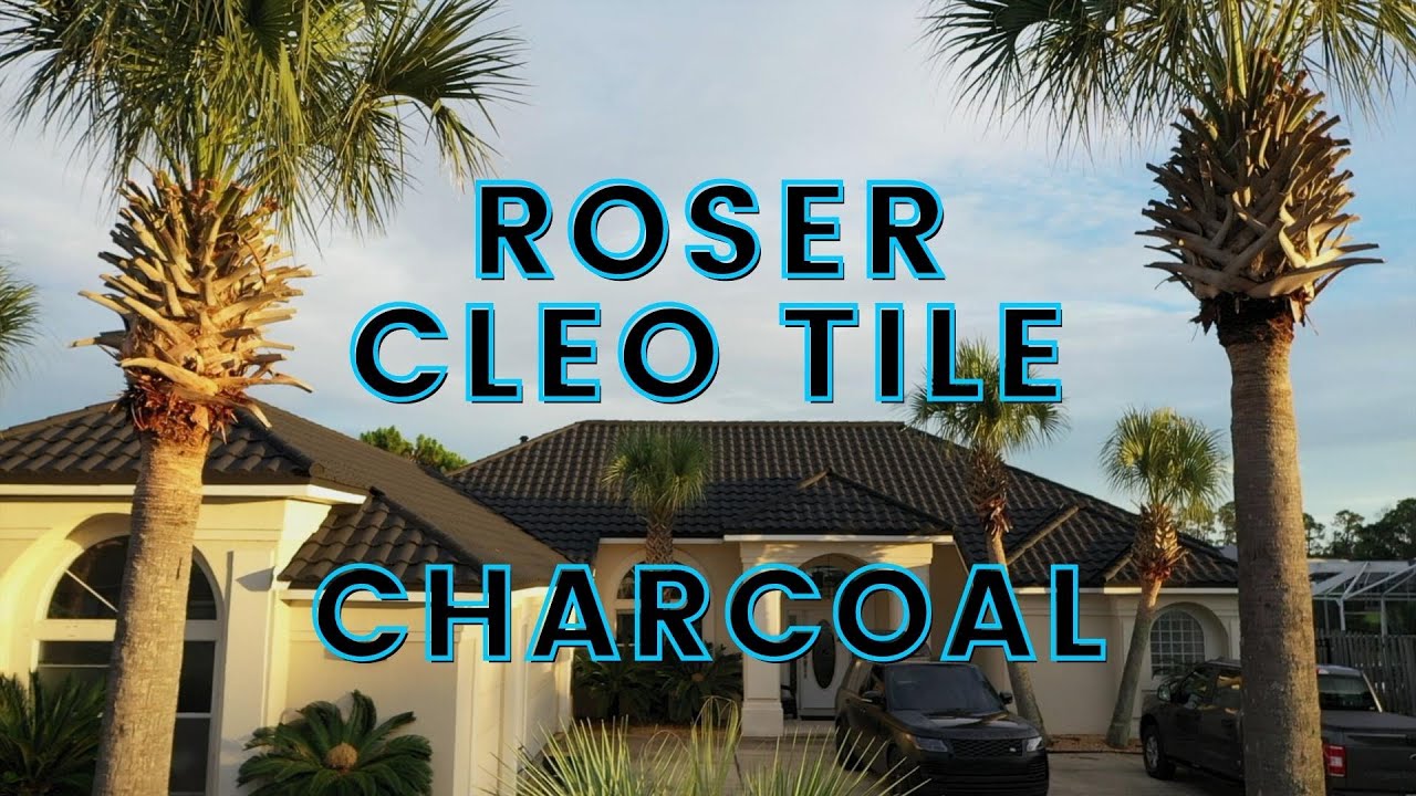 Simplicity Roofing: Roser Cleo Tile - Charcoal - YouTube