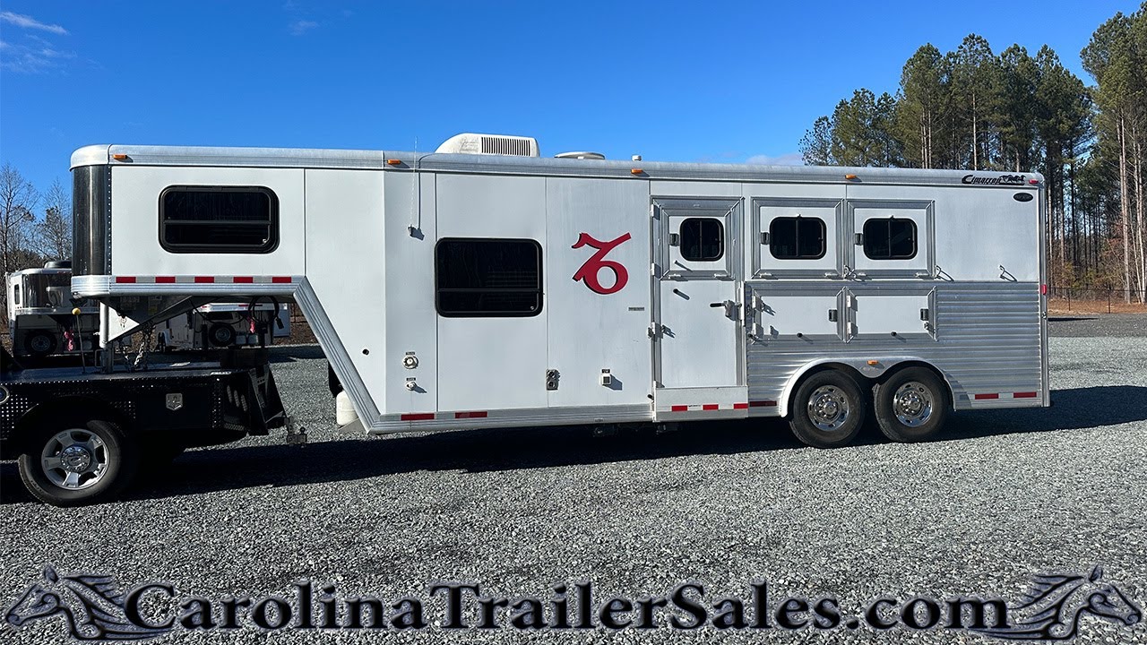 2006 Cimarron 3 Horse Trailer - Model 8308 | Spacious Living Quarters ...