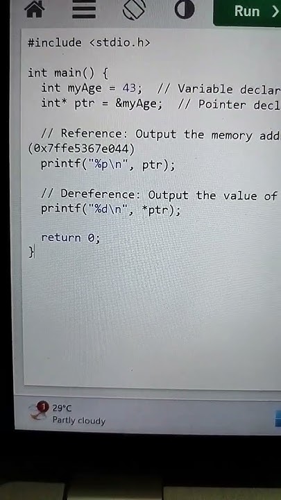dereference pointer in #cprogramming #coding #coder #programming - YouTube