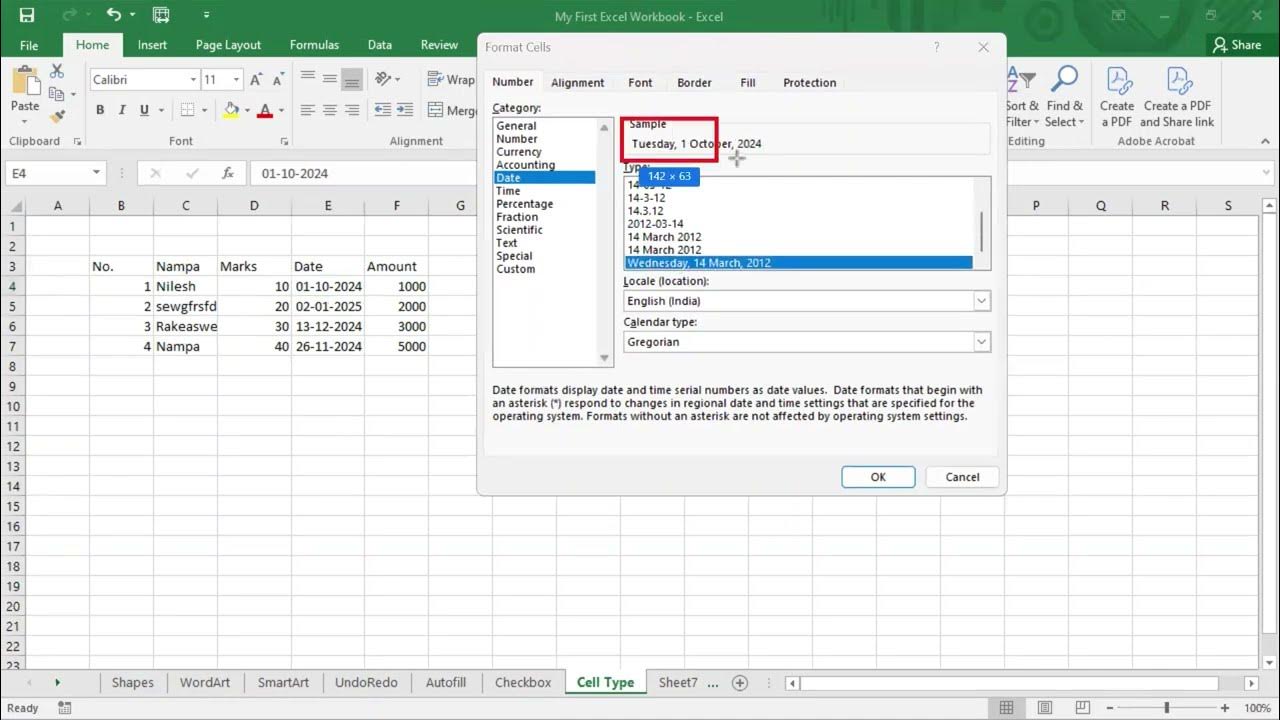 EXCEL - Formatting Cells - Setting cell type #viralvideo #viralvideos #spreadsheet #spreadsheets ...