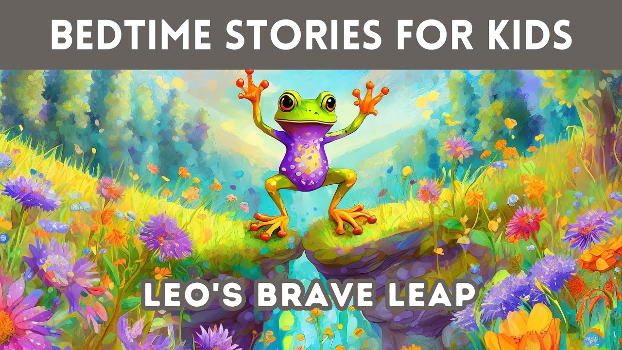 Bedtime Story for Kids in English | Leo's Brave Leap | Fairy Tales ...