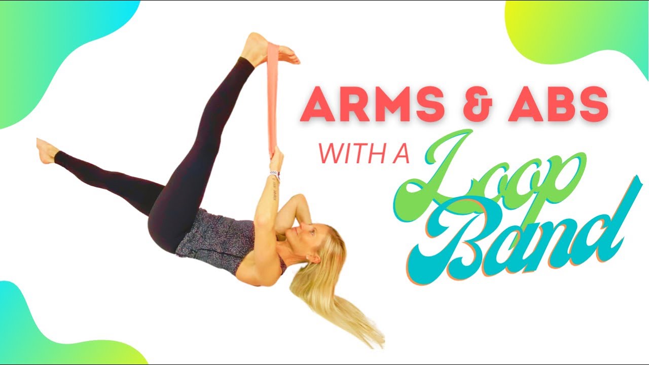 Arms & Abs Loop Band Workout on the Floor! - 20 Min at home training ...
